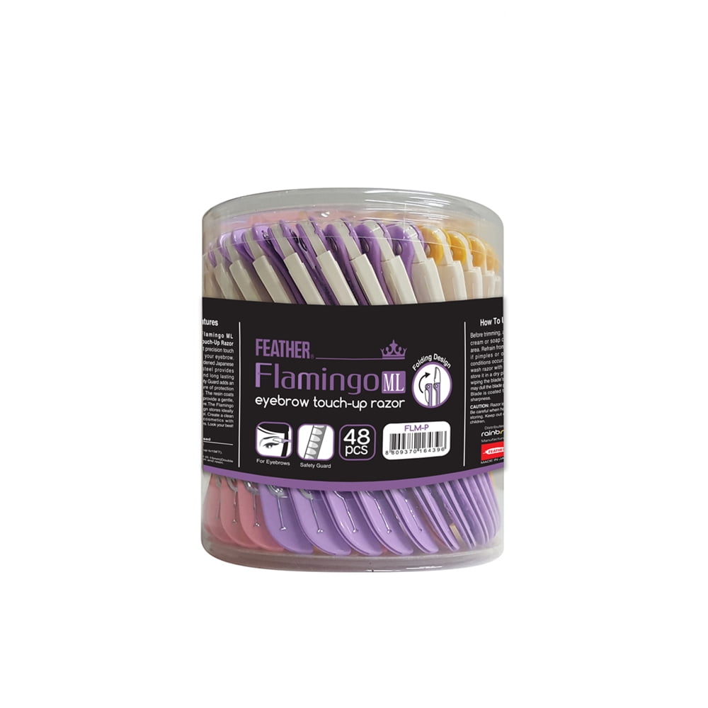 Feather Flamingos Facial Touch up Razor 48 Pieces (FML) - Walmart.com ...