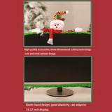 Moocorvic 1 Pack Christmas Computer Monitor Border Cover TV Monitor ...