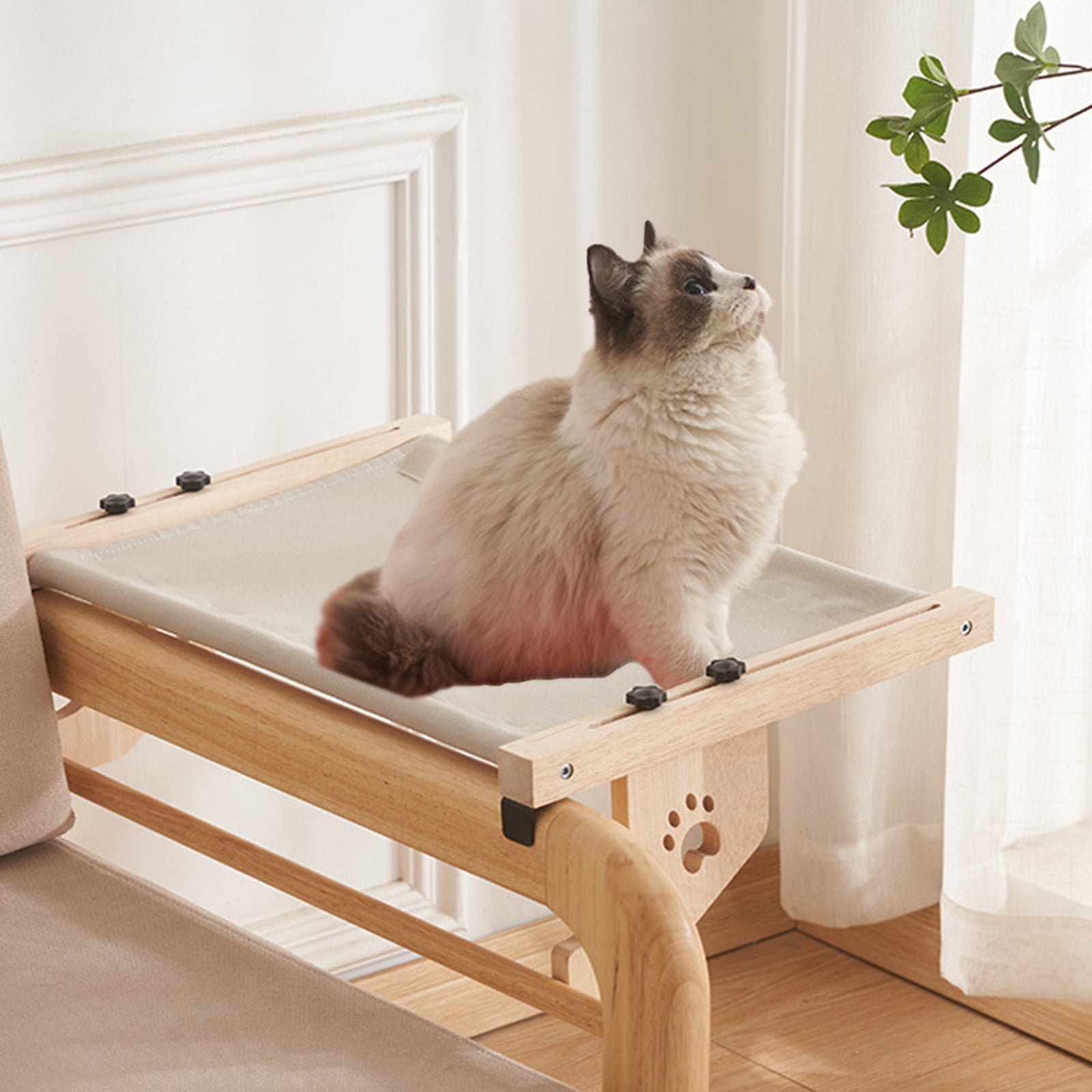 Cat Window Perch Durable Cat Window Seat Bed Shelves Adjustable Steady ...