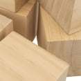 KOHAND 8 Pack 3 Inch Blank Wood Cubes, Natural Carving Blocks for ...
