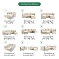 JONPONY 60" Modular Couches and Sofas Sectional with Storage Sectional ...
