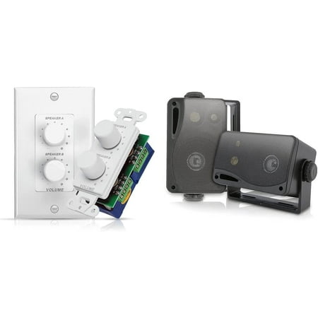 Sinda-Home in-Wall Two Right and Left Speaker Dual Knob Independent ...