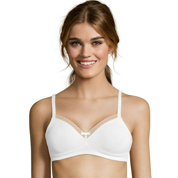 Hanes Hanes Womens Ultimate Silky Smooth Comfort Unlined Wirefree Bra