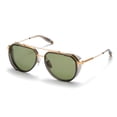 Akoni Men's Echo Aviator-Inspired Sunglasses With Gold Accents Gold ...