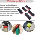 16-Piece Contoured Profile Hand Sanding Block Set with Hook and Loop ...
