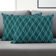 Dark Green Stripes Line Pillow Covers Set of 2, Country Abstract Art ...