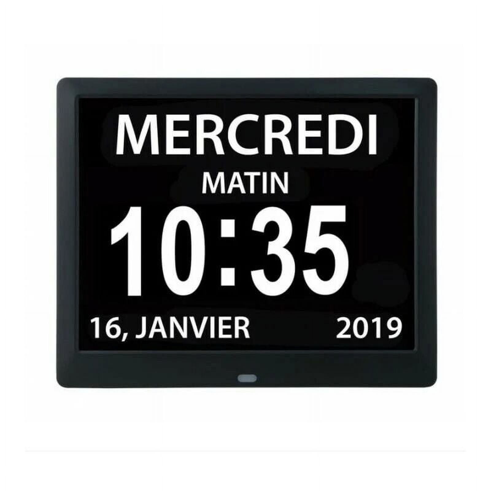 Extra Large Calendar Clock for All Ages, High-Resolution Digital Clock ...
