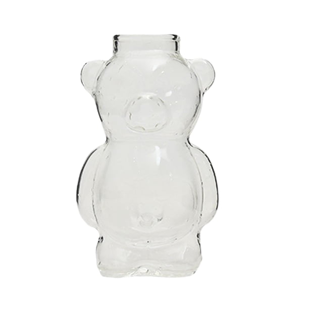 simhoa Bear Water Cup 300ml Glass Juice Drinks Milk Cup for Party ...