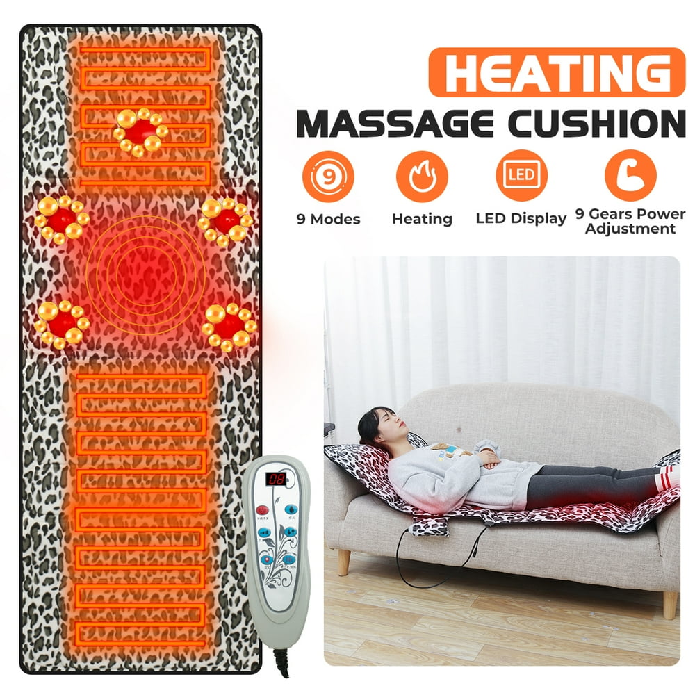 Kwanshop Full Body Massage Mat With Heat Vibrating Massage Pad Massage Mattress Cushion