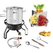 Fryin' Saucer Outdoor Portable Propane Deep Fryer, Gas Outside Cooker ...