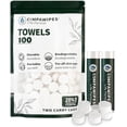 100 PCS Compressed Towel Tablets - Travel Disposable Towels, Compressed ...