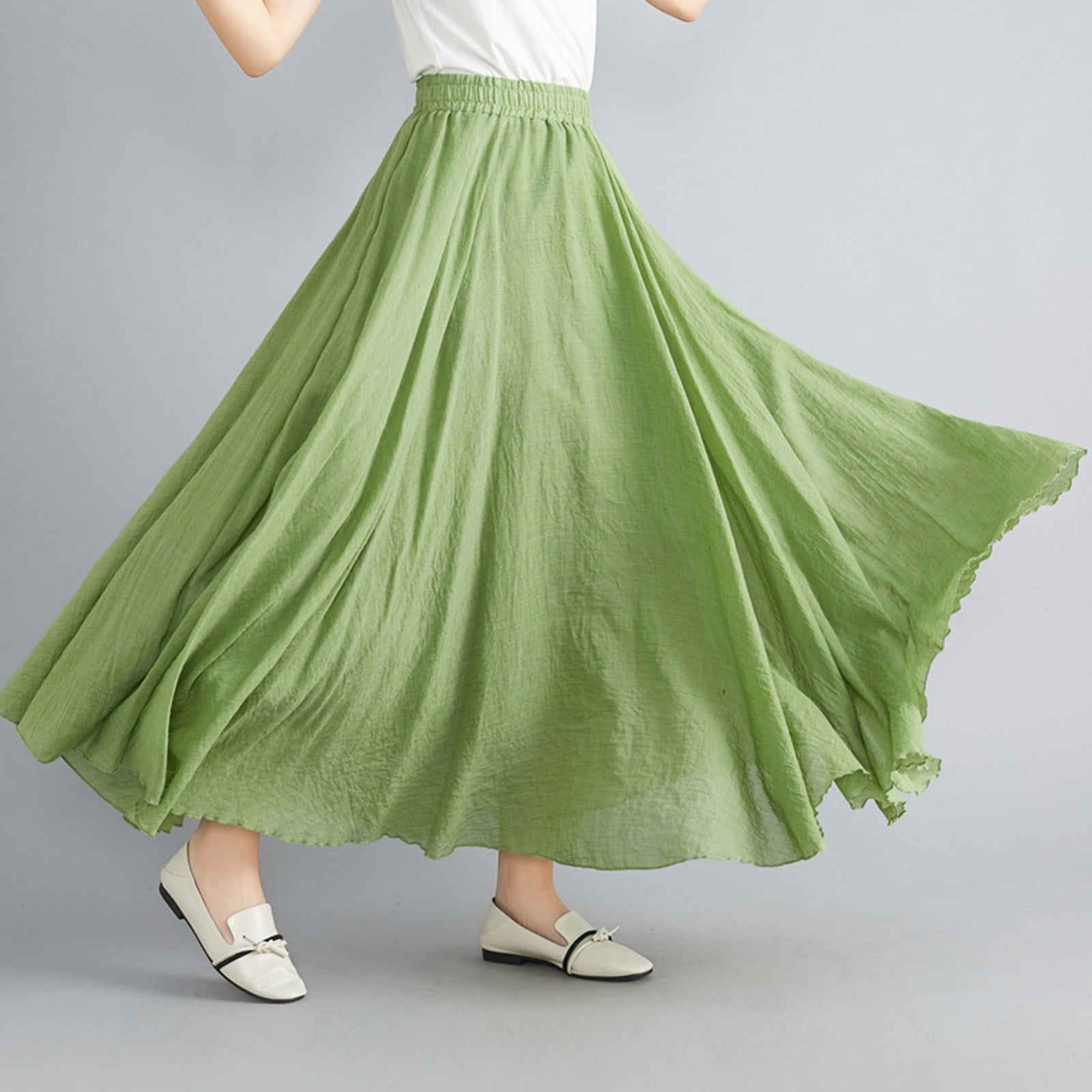 eczipvz Skirts for Women Trendy Women's Plus Size Everyday Lux Stretch ...