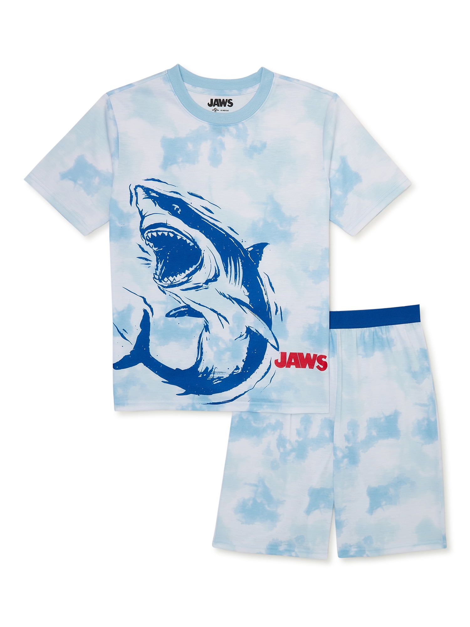 Jaws Boys Graphic Print Pajama Set, 2-Piece, Sizes 4-12 - Walmart.com