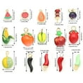 Bright Enameled Fruit Charms, Alloy Jewelry Supplies with Secure Clasps ...