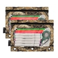 2 Pcs 3 Ring Binder Pouch Water Resistant Clear PVC Pencil Pouch for ...