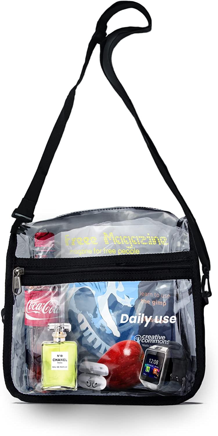 Mini Clear Purse for Women, Small Sling Crossbody Plastic Concert Clear ...