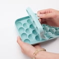 2026 Ice Cream Maker - Push-Release Ice Cube Tray with Cover, Small ...
