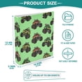 ALAZA Trucks Cartoon Green Hardcover 3 Ring Binder 1.5" D-Rings with ...