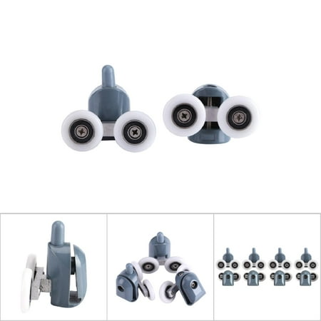Sliding Shower Door Parts, 8PCS Shower Door Rollers, Bottom Top Rollers ...
