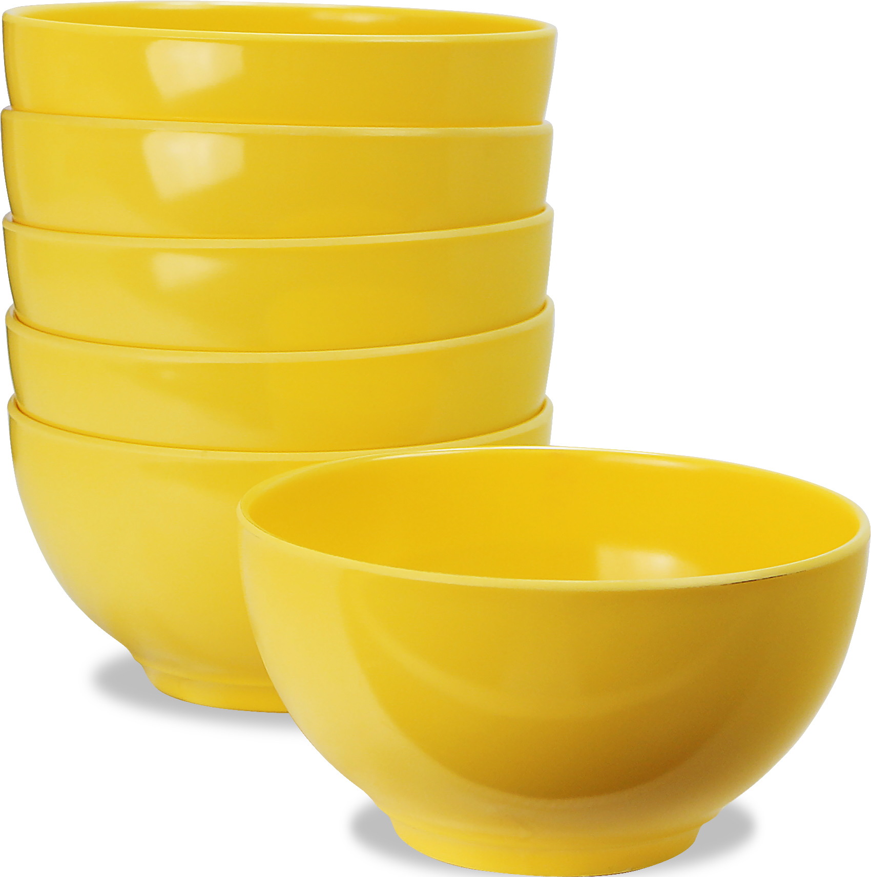 Calypso Basics, 6pc Melamine Bowl Set, Lemon - Walmart.com - Walmart.com