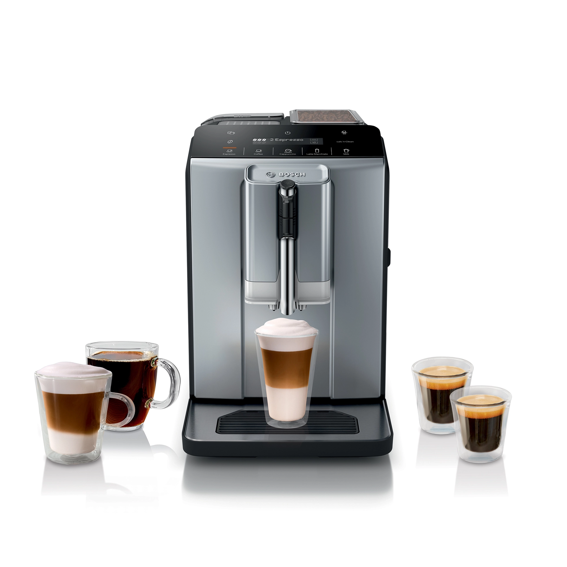 Bosch 300 Series Fully Automatic Espresso & Coffee Machine with Built ...
