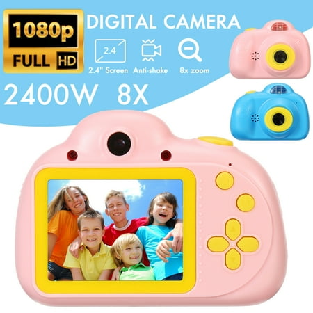 HD 1080P 24MP 8X Kids Handheld Mini DV Vlog Camara Digital Photo Video ...
