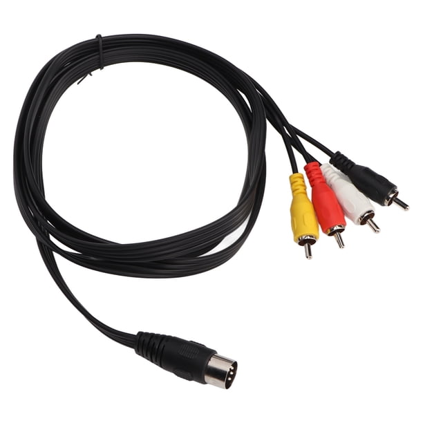 DIN 5 Pin Male To 4RCA Male Cable, Pure Copper Wire Sound Adapter Cable ...