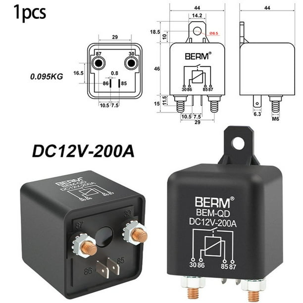 High Current Relay Start Relay 200A/100A 12V/24V Start Relay Car Relay - Walmart.ca