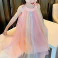 AJTQTH Stylish Sundress for Girls Cute Metallic Colorful Crewneck ...