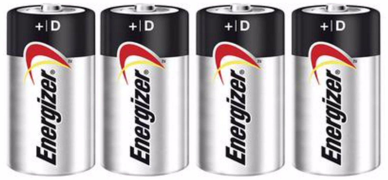 Energizer Max Alkaline D Size Batteries E95VP - 4 Pack + 30% Off ...