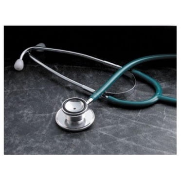 Medline Dual-Head Stethoscope, 22" Tubing, Hunter Green, Lightweight ...