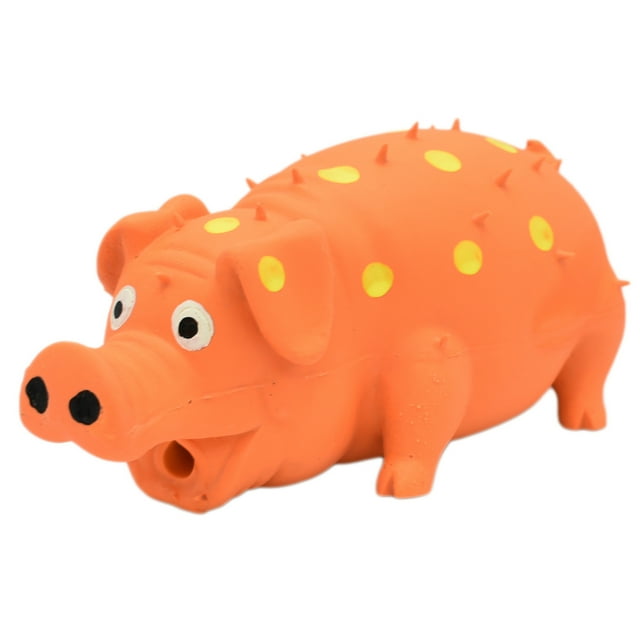 Dog Squeeze Toy,Squeaky Pig Dog Toys, Blue Latex Grunting Pig Dog Toy ...