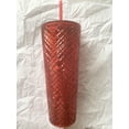 Starbucks Red Bling Diamond Cut Studded Cold Tumbler Venti 24 oz Cup ...