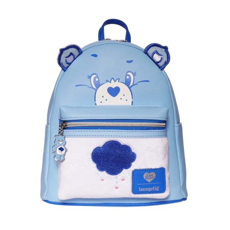 Care Bears Grumpy Bear Flocked Mini-Backpack - Entertainment Earth ...