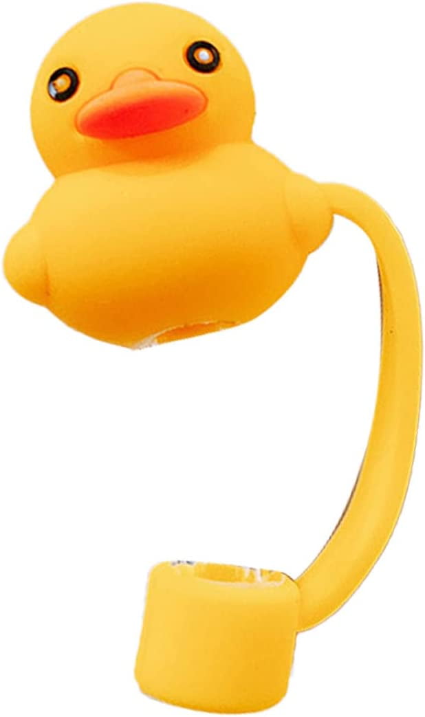 Reusable Straw Tips Dust Toppers Covers Silicone Drinking Straw Cover ...