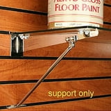 12" Slatwall Shelf Knife Bracket with Bracket Support Arm, Chrome, 24 ...