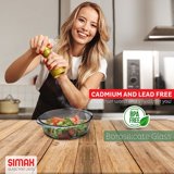 Simax Casserole Dish with Lid Microwave & Oven Safe Clear Glass ...