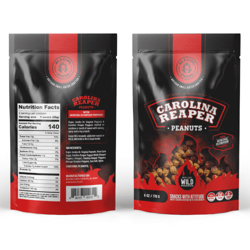 Carolina Reaper Peanuts WILD - Super Jumbo Peanuts fused with the world ...