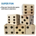 EasyGo Products Large Dice Games Giant Wooden Yard Game Set with Bag ...