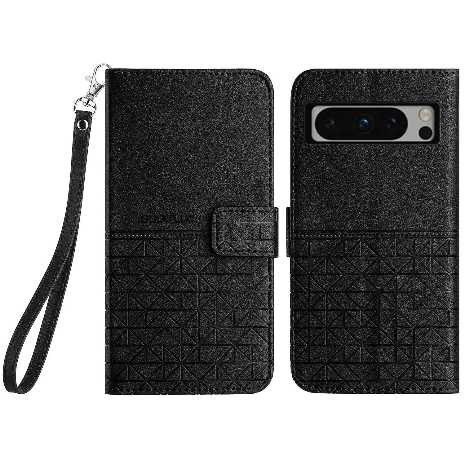 For Google Pixel 8 Pro Geometric Imprint Anti-drop Cover Microfiber ...