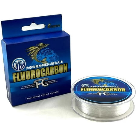 LUNYANG Clear 100% Fluorocarbon Fishing Line 0.238MM 8LB 100yd-Not ...