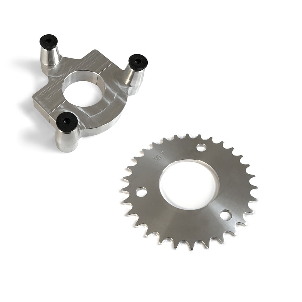 30 Tooth CNC Sprocket & 1.8 Inch Adapter Assembly For Gas Motorized ...