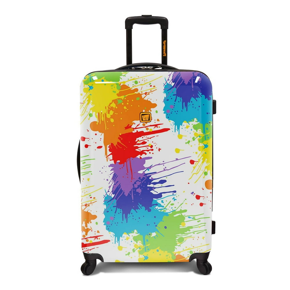 Loudmouth - White Drop Cloth 29 Expandable Checked Spinner Luggage ...