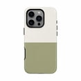CASEVAULT Tough Case for Apple iPhone, Cream Sage Two-Tone Dual-Layer ...
