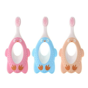 8 X Ball Polka Dot Toothbrush Set Suction Cup Stand Soft Bristles Kids ...