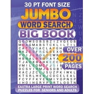 Crenstone Word Search Puzzle Books, Large Print, 4 Jumbo Books, Over ...