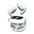 White Bluetooth Earphones With Ai Translation Open-Ear Design Smart ...