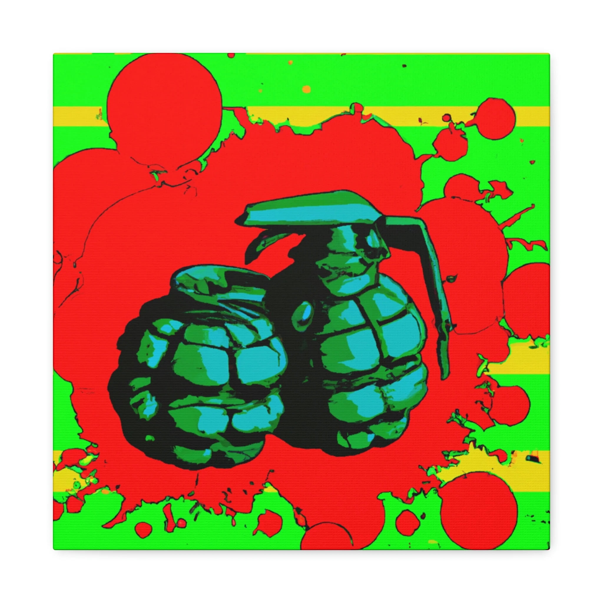 Grenades in Pop Art - Canvas - Walmart.com