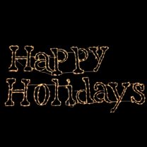 Sign Dynamic RGBWW LED Happy Holidays 18' - Walmart.com