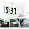BetUS Car Dashboard Digital Clock, Jumbo Time Display, Stick-On, Black, Compact Portable Design ...